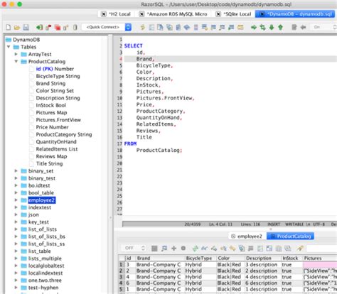 dynamodb database query tool for mac windows and linux