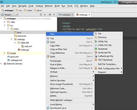 cannot packages nor servlets in a maven web project ides support