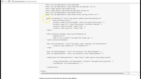apache camel integrate with mysql db using sql queries