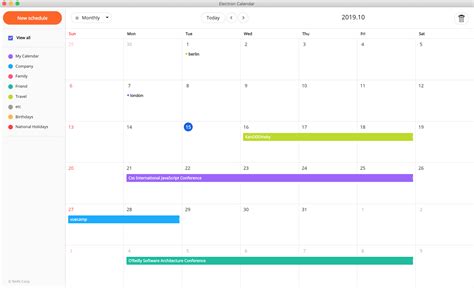 simhub electron calendar