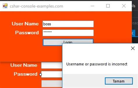 c creating login form with ms access in windows form step