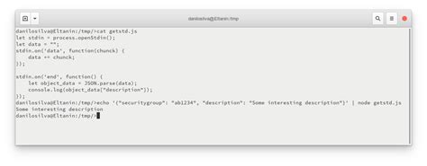 node js how to get output data from shell redirection inside a python
