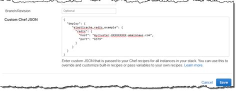 step 5 add access information to the stack configuration json aws