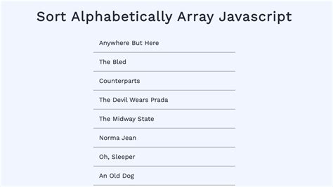 array sort alphabetically javascript map and sort methods youtube