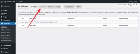 How To Create A Table In Wordpress With Or Without Plugin
