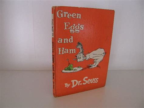 Green Eggs And Ham By Seuss Dr Near Fine Hardcover 1960 1st