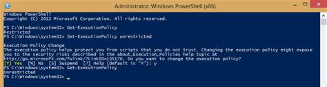 powershell security warning