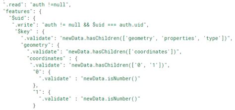 json how do i ensure firebase database structure using anonymous auth