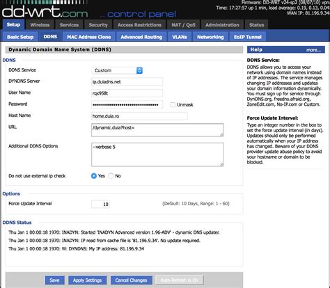 blog post dd wrt firmware config