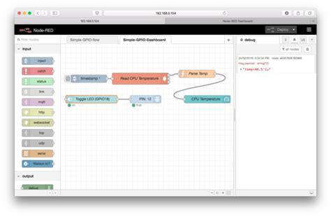 control raspberry pi gpio using node red e tinkers