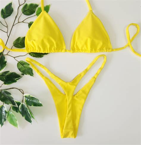 Bikini Afrodite Classic Thong Bikini Low Rise With V Front Triangle