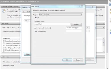 disk cleanup using powershell scripts