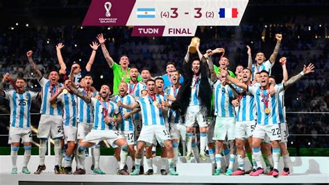 ¡argentina Es Campeón Del Mundo Tudn Mundial Qatar 2022 Tudn