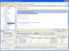 database design and synchronization software on the netbeans platform
