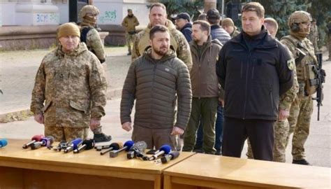 Zelensky Publishes Photos Of Liberated Kherson Menafn Com