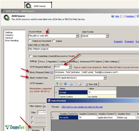 convert curl to ssis powerpack odbc for api call zappysys blog