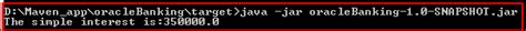 building and running java se application using maven