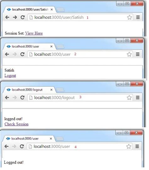 sessions in express node js