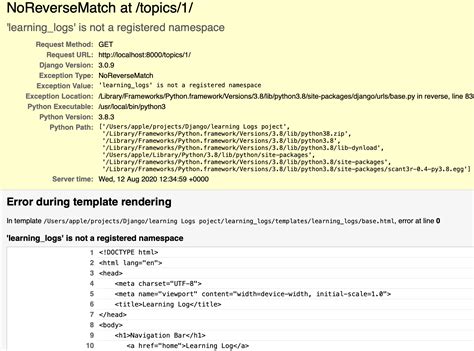 erro during template rendering r django
