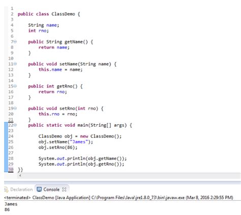 selenium webdriver with java encapsulation in java with