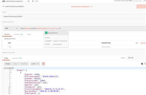 unit testing postman does not accept ` ` as an uri param for mocking