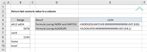 return last numeric value in a column excel vba