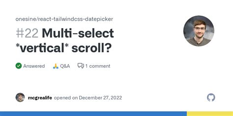 multi select vertical scroll onesine react tailwindcss datepicker hot