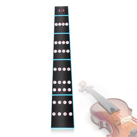 Beginners Violin Fiddle Fingerboard Fret Guide Label Finger Chart 4 4 3
