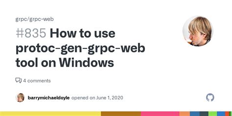 how to use protoc gen grpc web tool on windows · issue 835 · grpc grpc