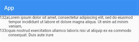 dart in flutter display a single word in a long text to the side of