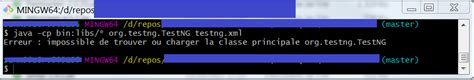 running testng xml via command line error cannot find
