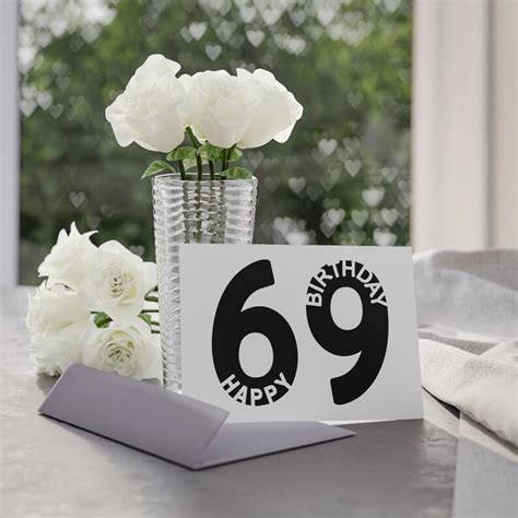 69th Birthday Card Svg Happy Birthday Cutting File Cricut Etsy Australia