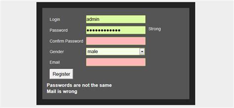 form validation with javascript and php