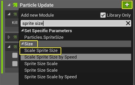 create a gpu sprite effect unreal engine documentation