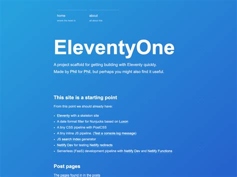50 best eleventy starter themes the web development company