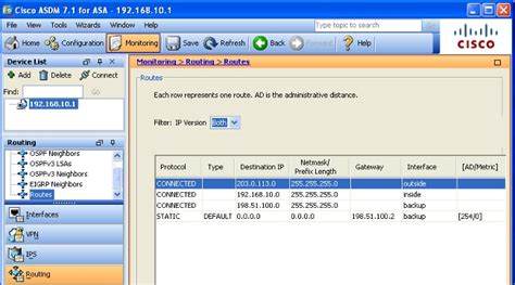 Configure The Asa For Redundant Or Backup Isp Links Cisco