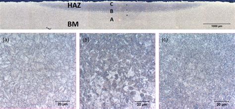 Optical Micrographs Of Cross Sections Of Samples Exposed To 612 W