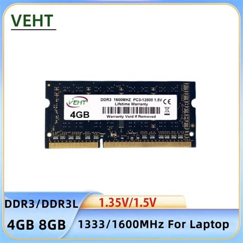 2 Pieces Ddr3 Ddr3l 4gb 8gb So Dimm 1333mhz 1600mhz Pc3l Pc3 12800s