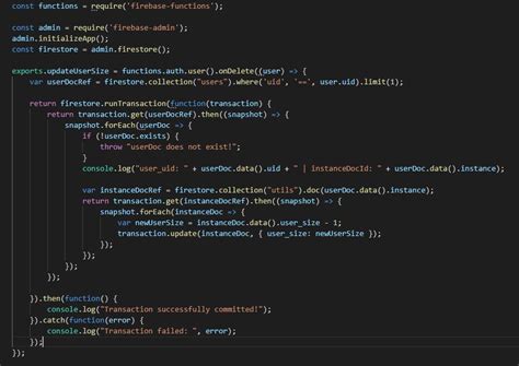 javascript firebase cloud function firestore transaction typeerror