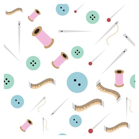 Sewing Seamless Pattern Perfect For Background Or Wallpaper 5656410