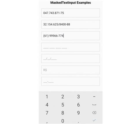 a simple and effective text input with mask for react native
