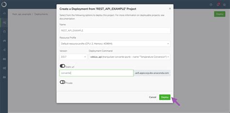 deploying a rest api — anaconda documentation