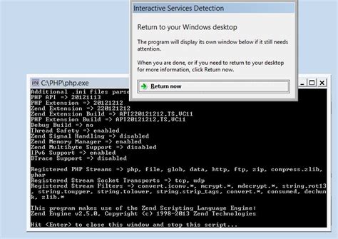 how to run any php script as a windows service 8 2012 7 2008 vista
