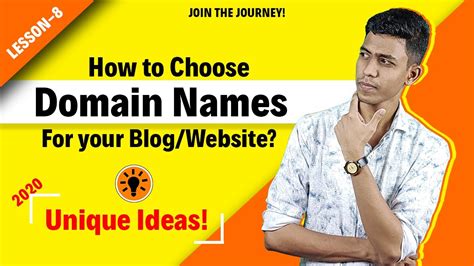 Lesson 8 How To Choose Domain Name For Your Blog Website Best Domain
