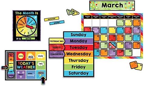 The Months Of The Year Are Shown With Posters And Magnets