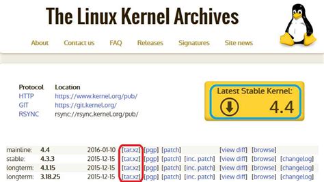 how to download and extract linux kernel source code