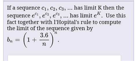 compute the limit of a sequence solved 2n3 7 compute the limit of the