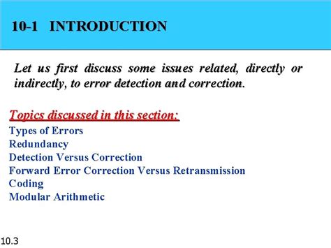 chapter 10 error detection and correction copyright the