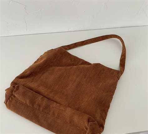 Corduroy Women Tote Bag Shopping Bag Eco Friendly Beach Bag Etsy