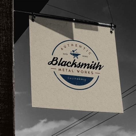 free vintage shop sign mockup psd css author